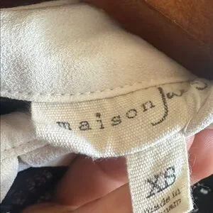 Maison Jules | Dresses | Maison Jules Black Sheer Lace Yoke Dress With ...